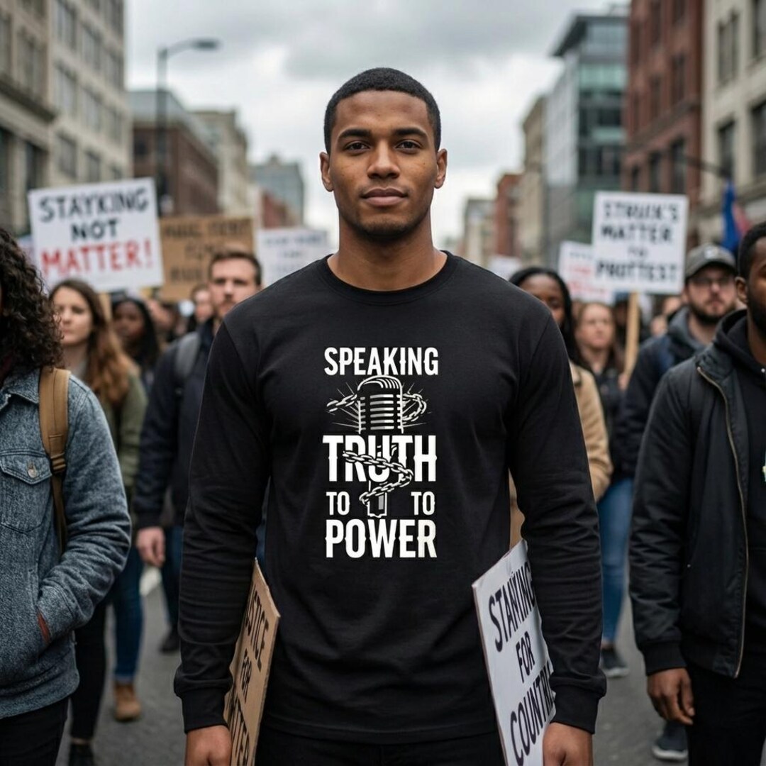 Speaking Truth to Power Activist Long Sleeve T-shirt | Social Justice ...