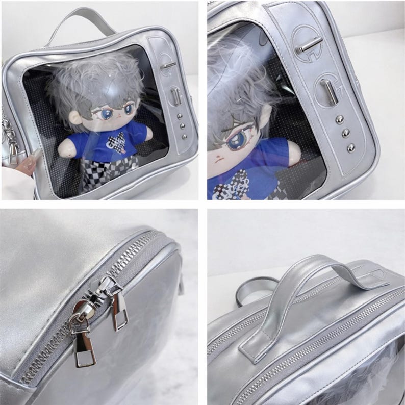 Retro TV Ita Bag Crossbody – Kawaii Clear Pin Display Purse for Anime ...