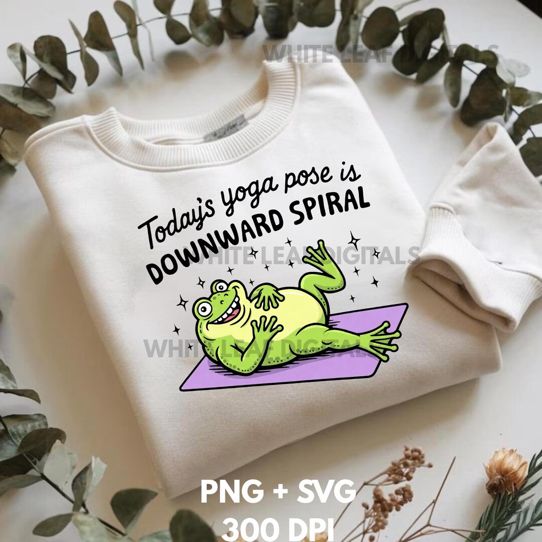 Downward Spiral Frog PNG, Funny Mental Health Design, T Shirt Design ...