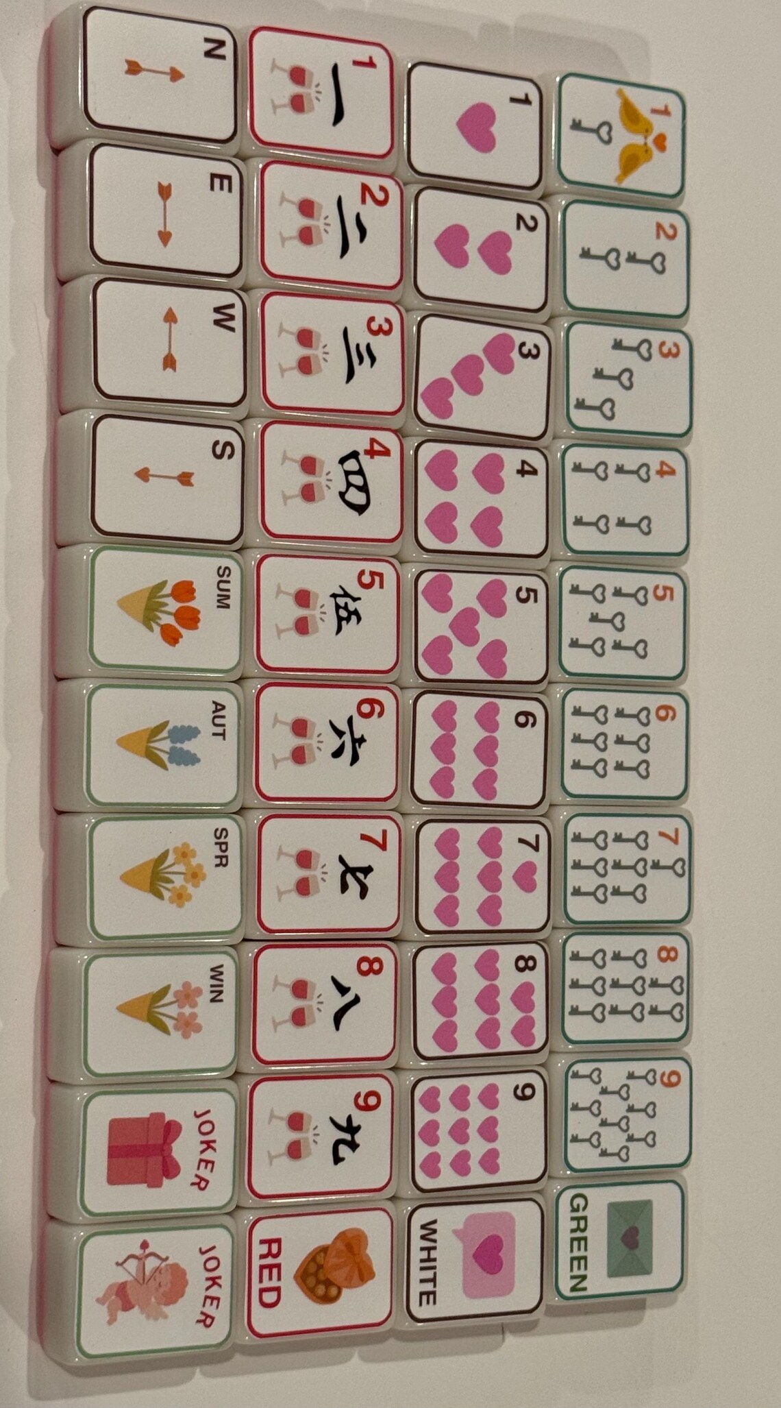 Valentine Mahjong Tile Decals - Standard Size - Etsy
