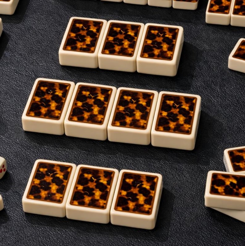 Tortoiseshell - Mahjong Tile Back Stickers - Etsy