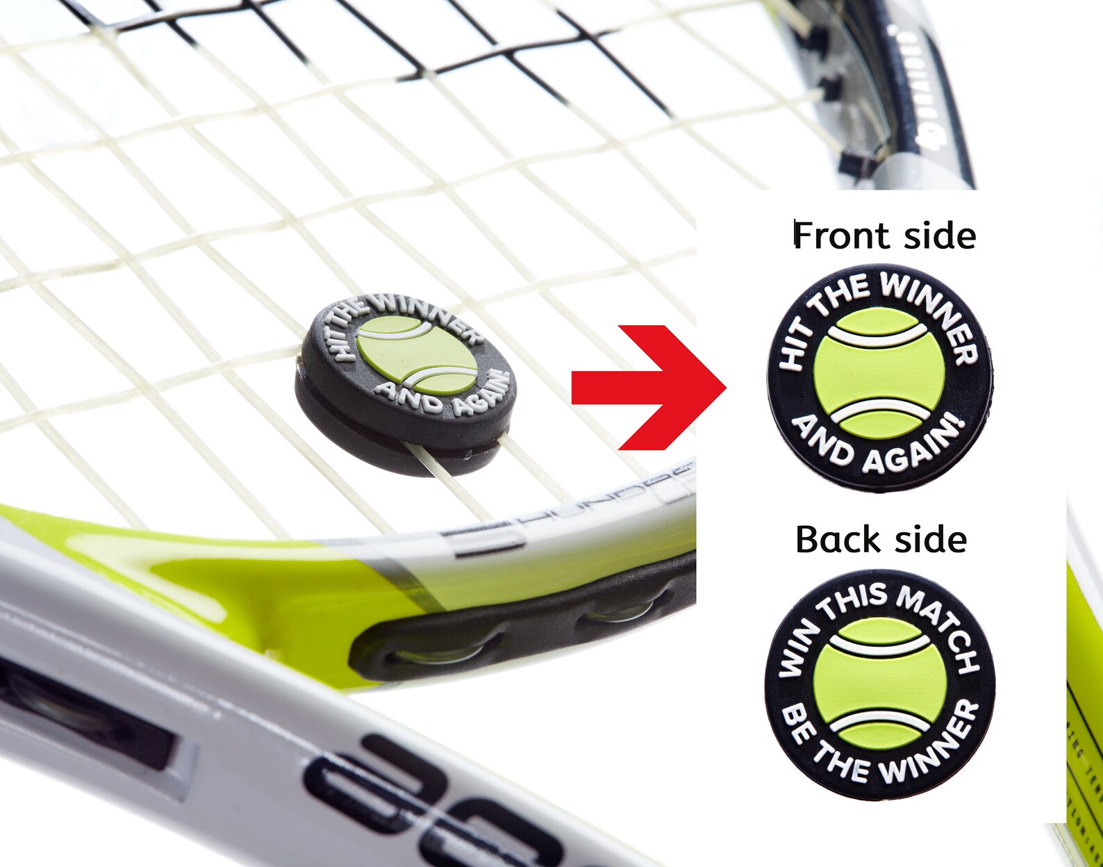 Premium Tennis Keychain With Funny Racket Stickers and Original ...