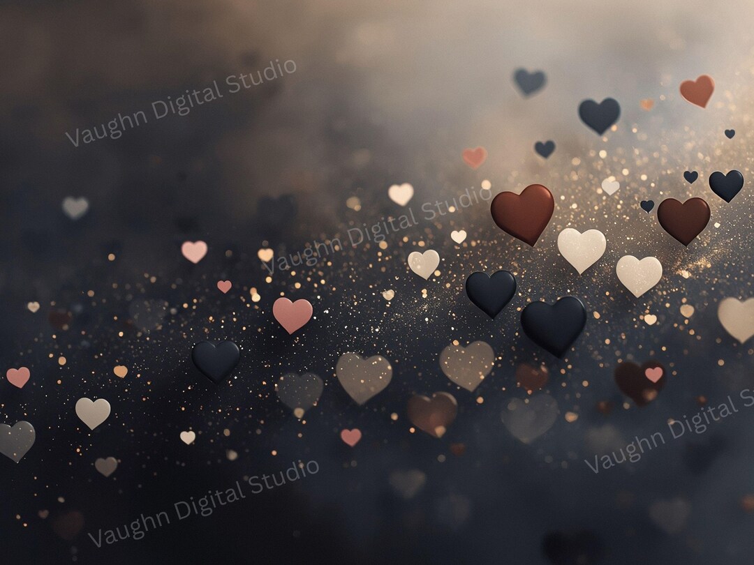 Heart Wallpaper Set – Multicolor Hearts Desktop, Phone & Tablet ...