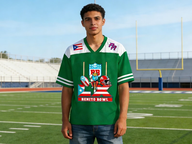 Puerto Rico Team Benito #94 Football Jersey,personalized Mesh Football ...