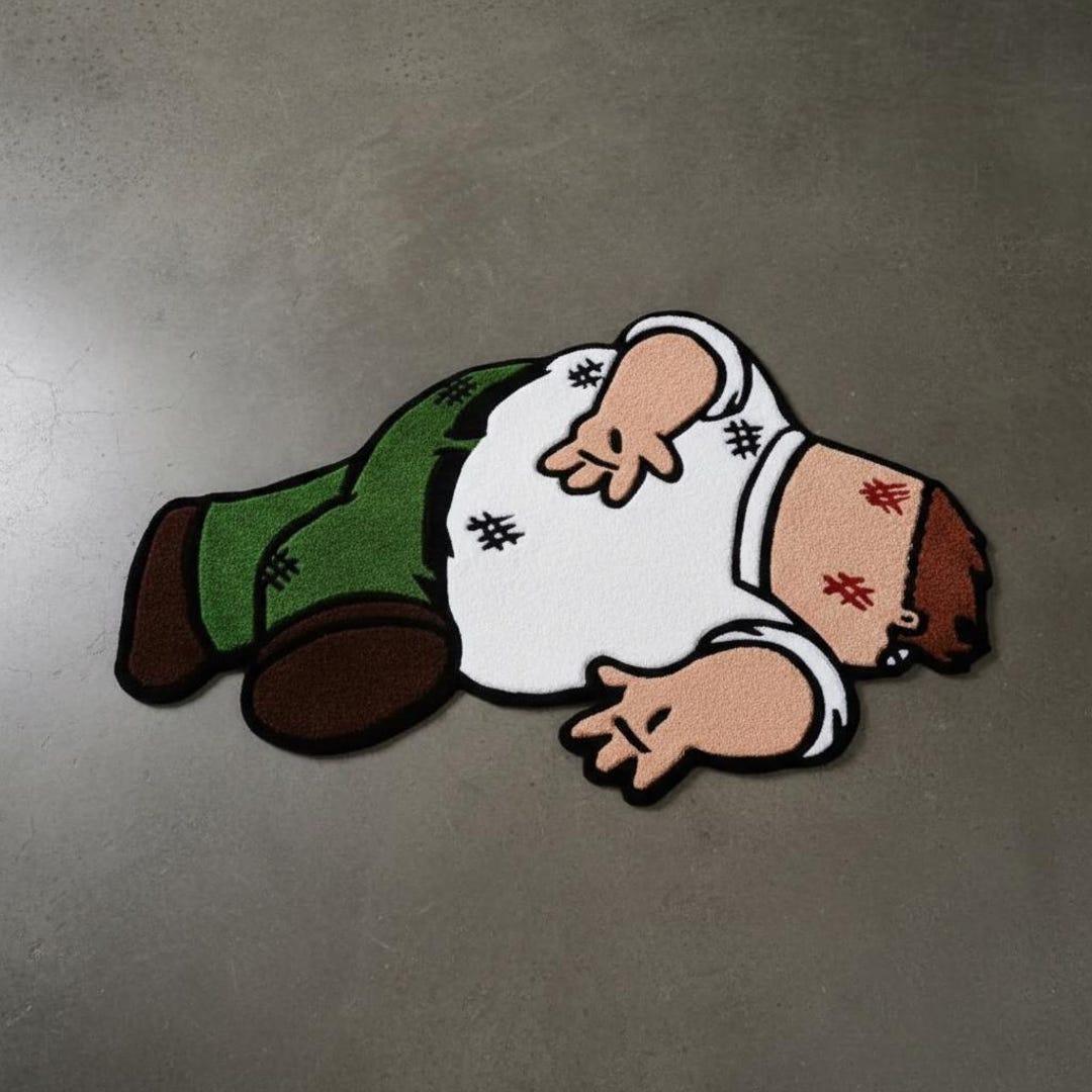 Funny Peter Pose Rug, Custom Cartoon Character Carpet, Meme Area Rug ...