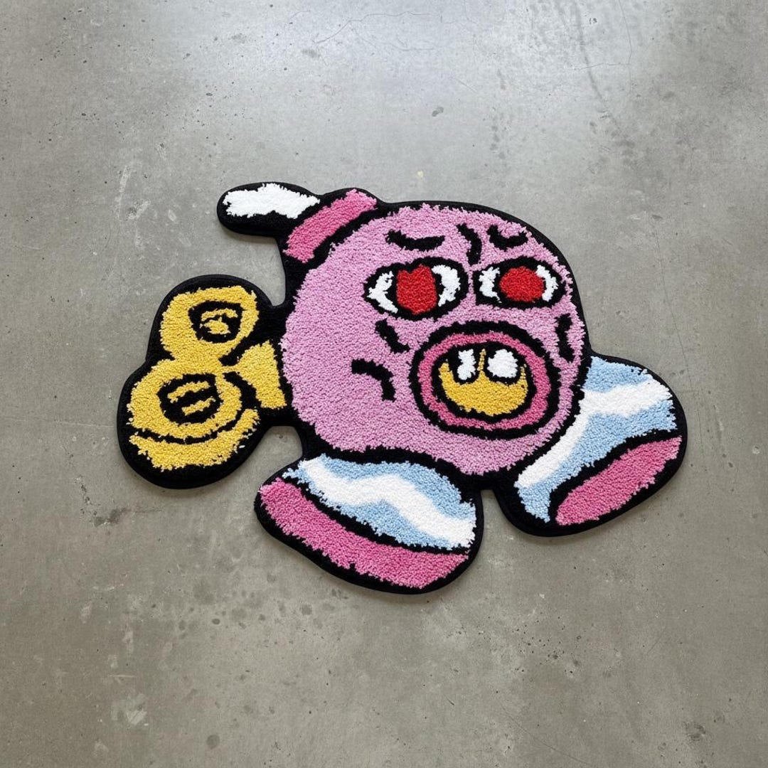 Hand-tufted Angry Pig Cartoon Rug | Cool Graffiti Style Area Rug ...
