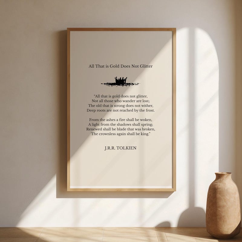 Lord Rings Quote Wall Art - Etsy Canada