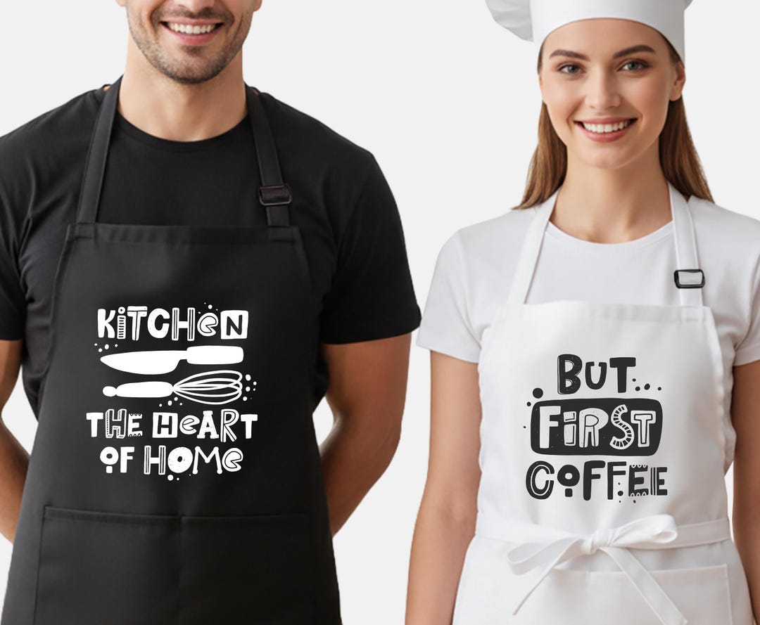 Custom Family Apron With Funny Kitchen Quotes, Personalized Women ...