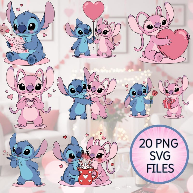 Angel Valentine Stitch - Etsy