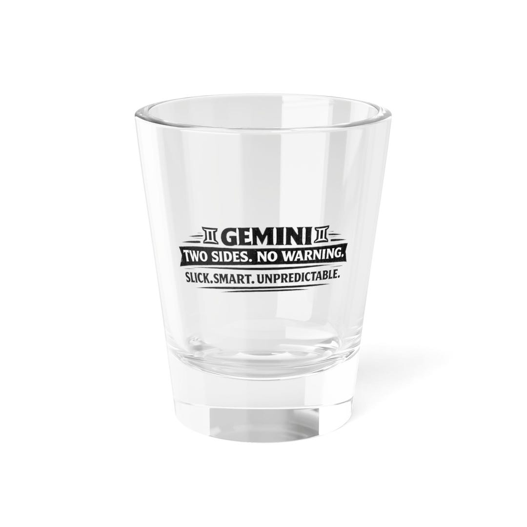 Gemini Zodiac Two Sides No Warning Shot Glass | 1.5oz - Etsy