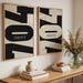 Charlotte North-carolina 704 Area Code Poster Set, Minimalist ...