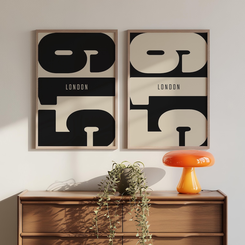 Moody Typography Art - Etsy