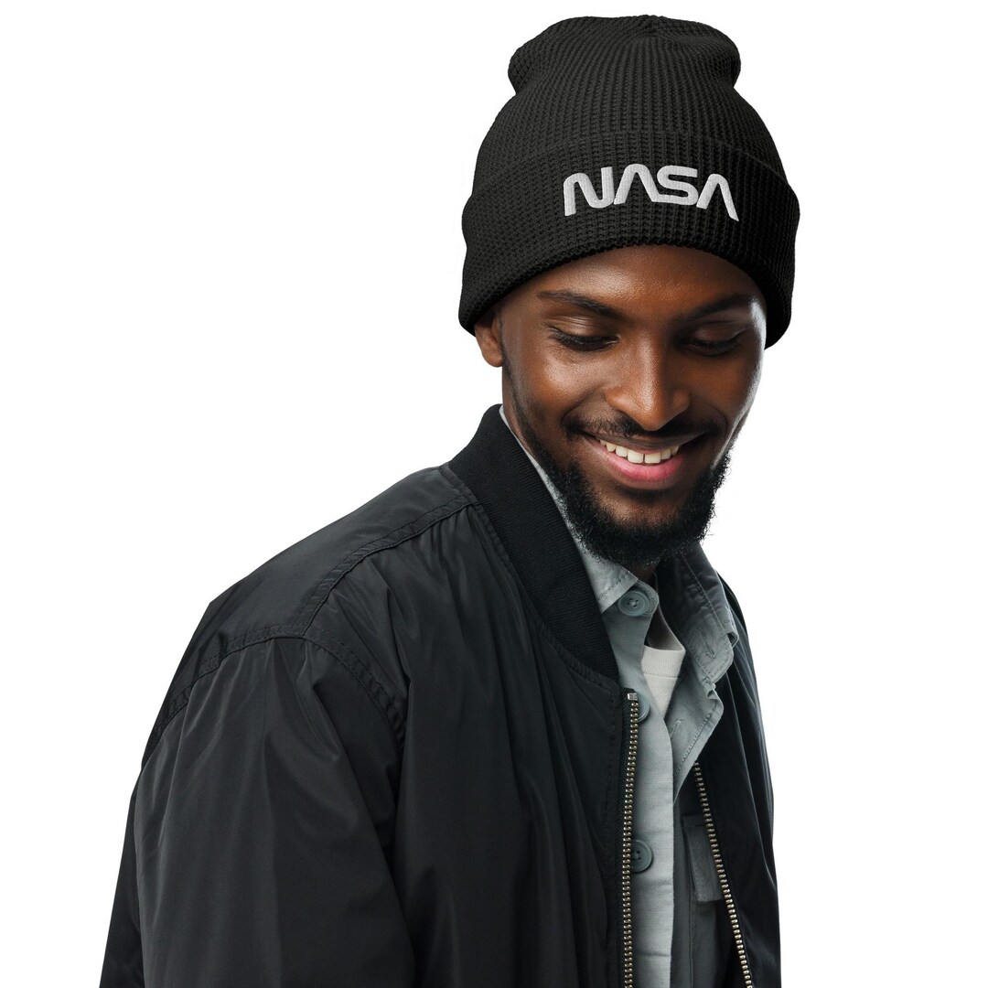 NASA Waffle Knit Beanie – Cozy Winter Hat for Space Lovers - Etsy