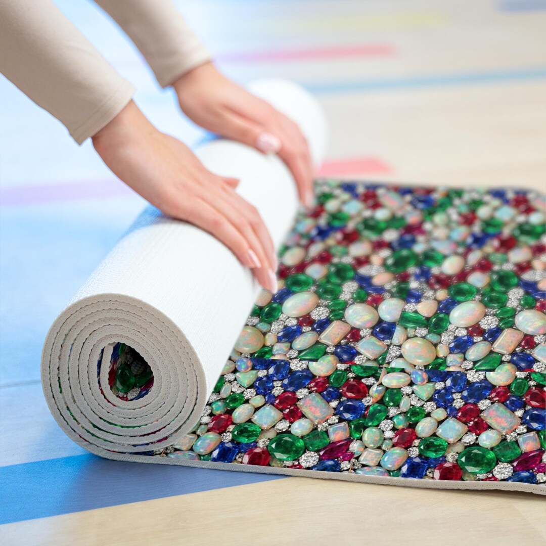Colorful Candy Confetti Foam Yoga Mat | Multicolor Sprinkle Pattern - Etsy