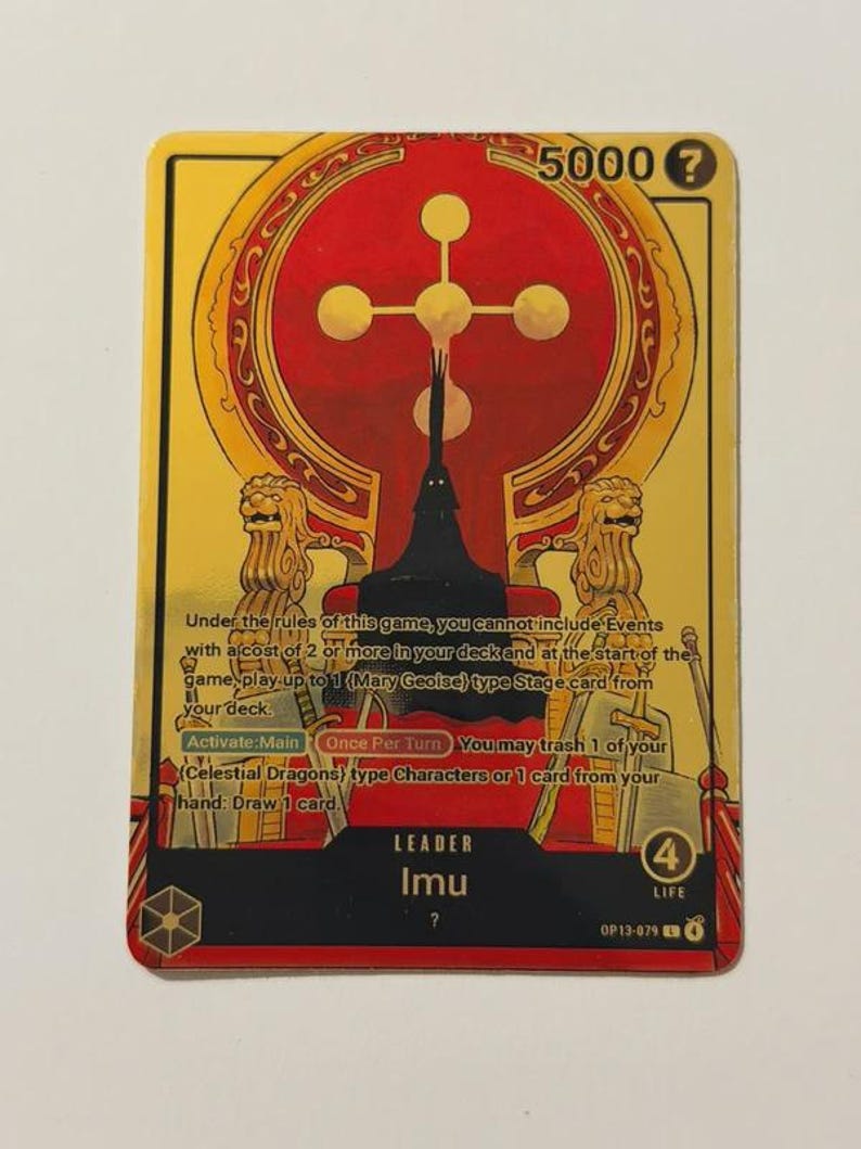 Imu Leader Custom OP13 One Piece Card Game - Etsy