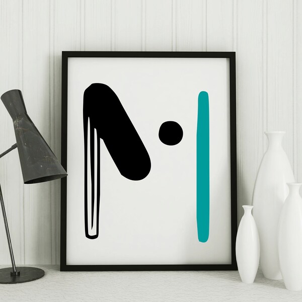 Abstract Letter Art - Etsy