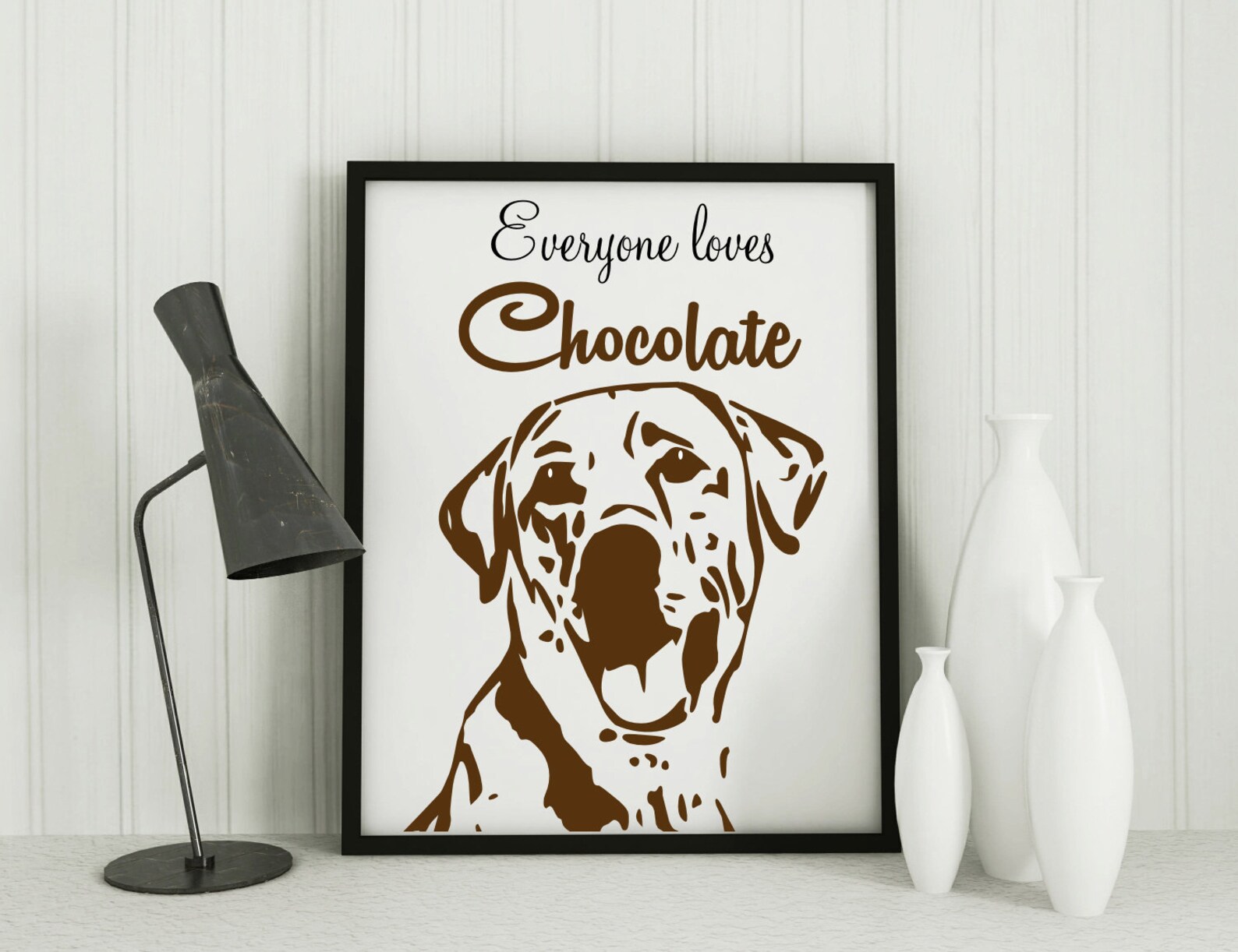 Chocolate Labrador Lab Art Labrador Dog Lover Gift Lab - Etsy