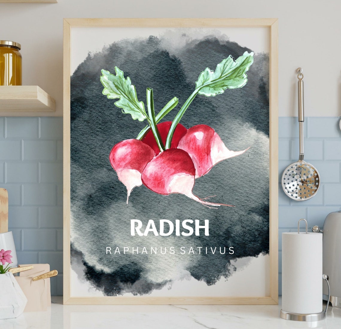 Radish Art Print Kitchen Decor Kitchen Wall Decor Fruit Art - Etsy