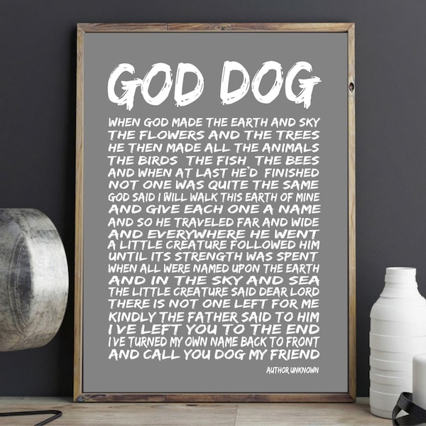 Dog Poem - Etsy
