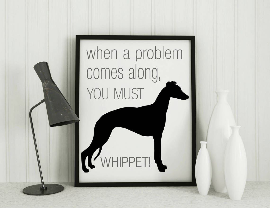 Whippet, Dog Lover Gift, Art Print, Whippet Gifts, Whippet Poster, Dog ...