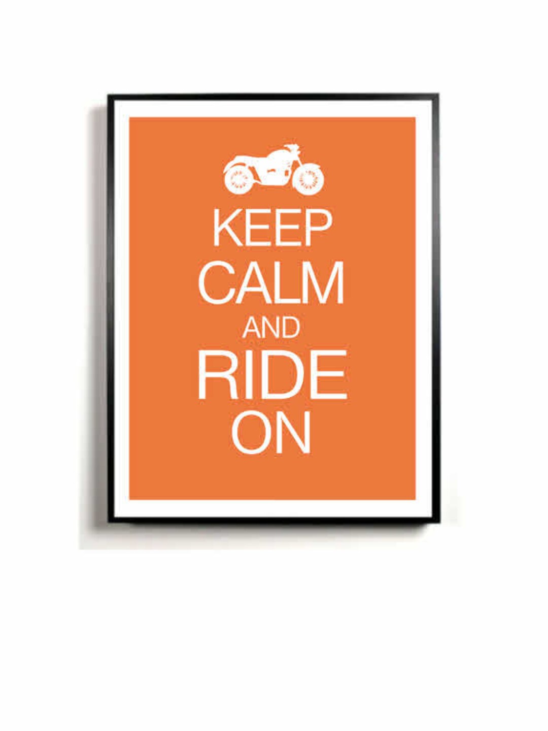 Printable Motorcycle Art Print Keep Calm and Ride On Gift - Etsy