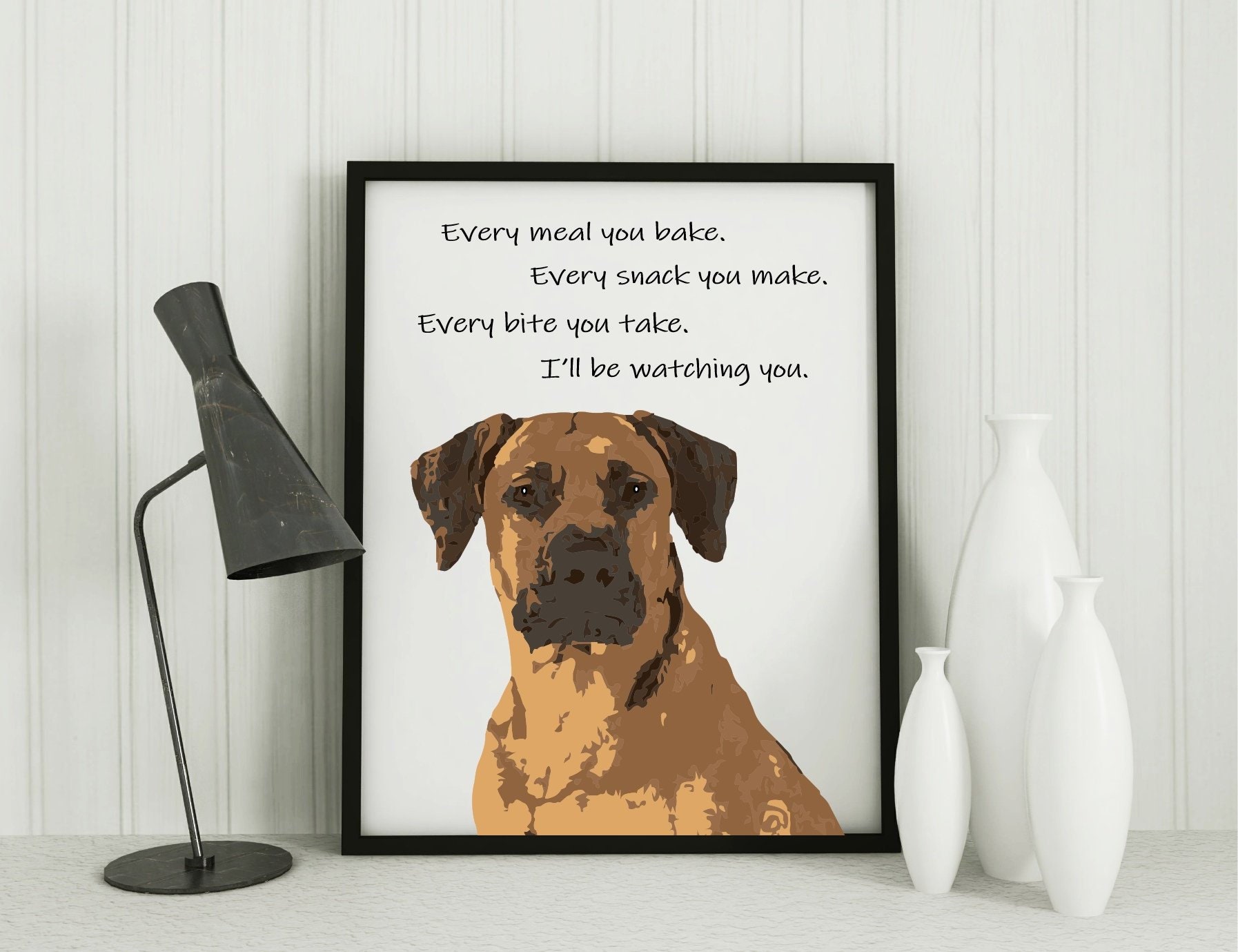Rhodesian Ridgeback Dog Gifts Art Print Funny Quote Every - Etsy