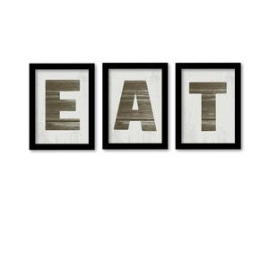 Printable Eat, Eat Word Art, Kitchen Wall Decor, Kitchen Printable Art ...