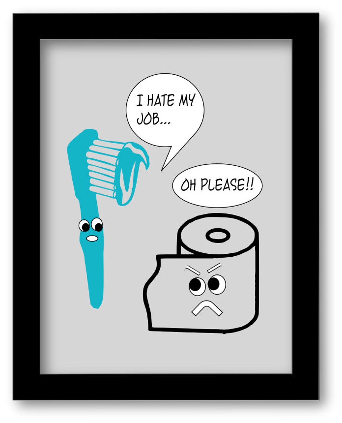 Funny Bathroom Art Print Sign Bathroom Wall Decor Bathroom - Etsy