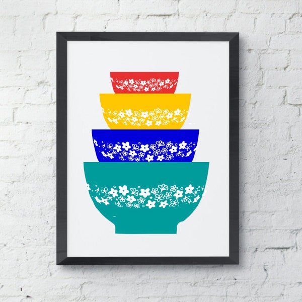 Pyrex Bowls - Etsy