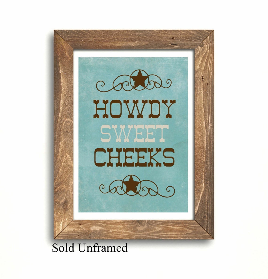 Western Bathroom Wall Decor Art Print Cowboy Cowgirl Sign - Etsy