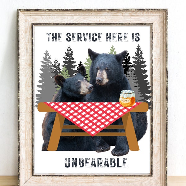 Bear Print - Etsy