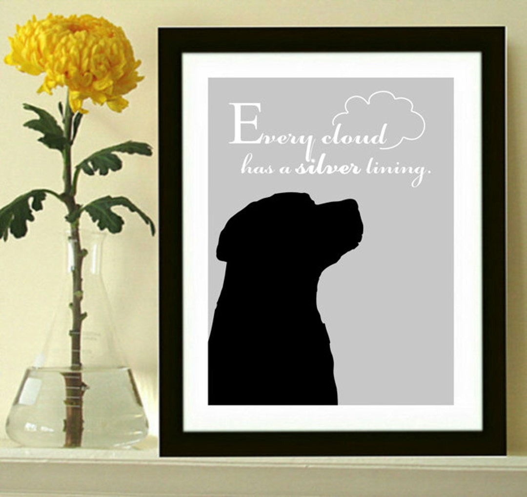 Labrador Art Print, Modern Wall Decor, Labrador Silhouette, Pet Lovers ...