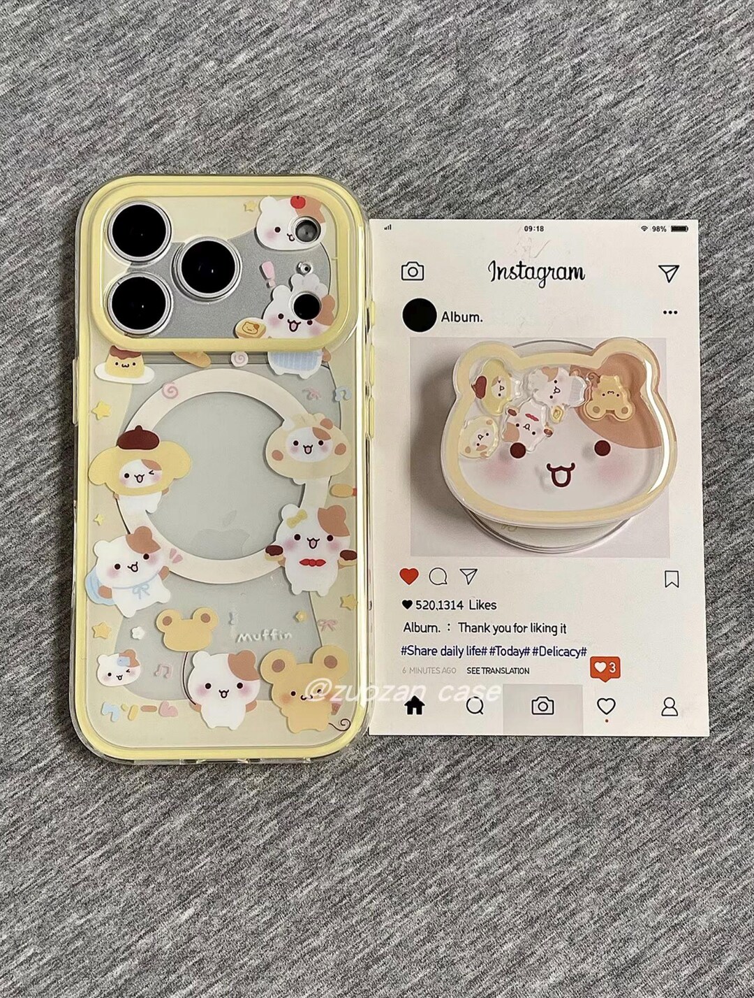 Gelber kleiner Hamster Cartoon iPhone 17 Hülle, iPhone 17 Pro Max Hülle ...