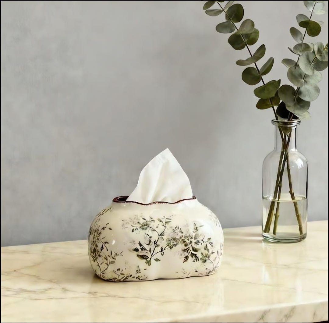 Ceramic Tissue Box Case - Etsy