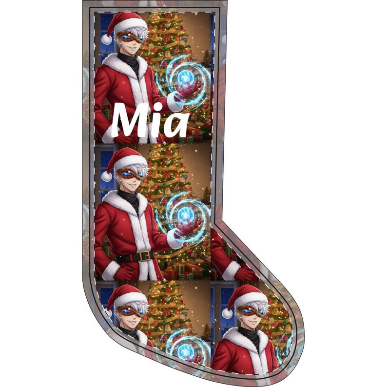 Gojo Satoru Jujutsu Kaisen Christmas Stocking, Flannel - Etsy