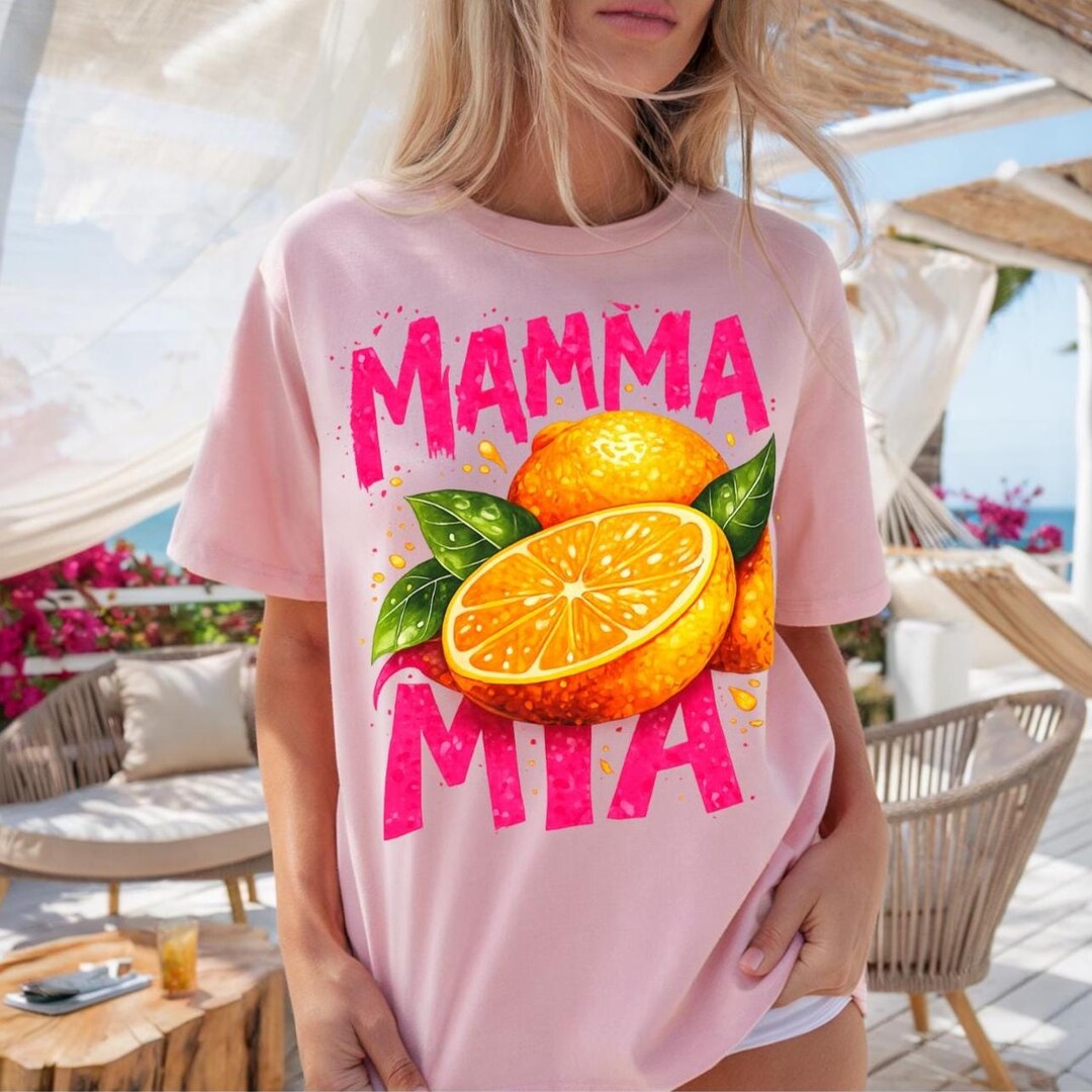 Comfort Color Mamma Mia Orange Shirt, Cute Mom Tee, Citrus T-shirt ...
