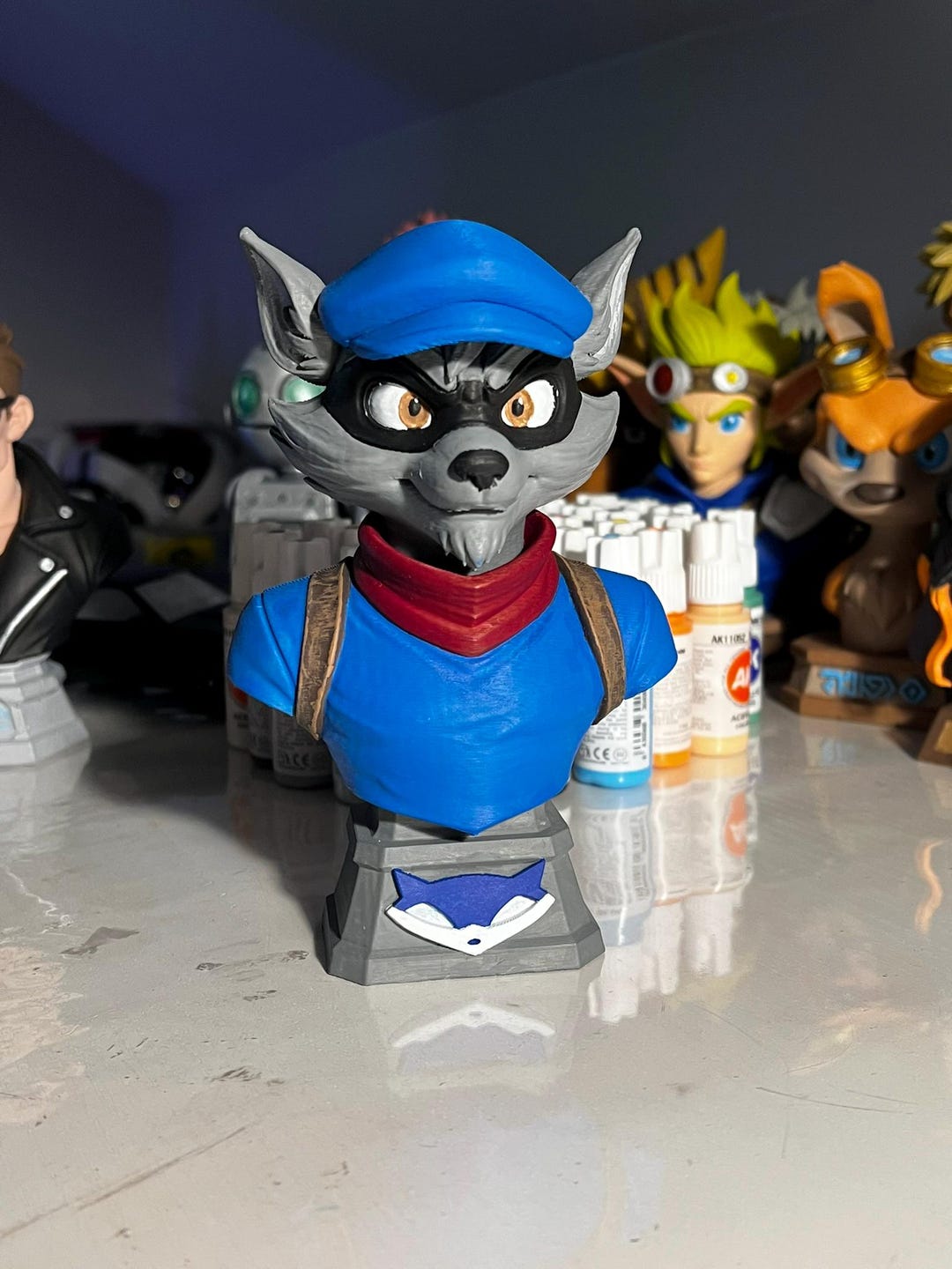 Sly Cooper Bust, 3D Printed and Handpainted Collectible - Etsy Australia