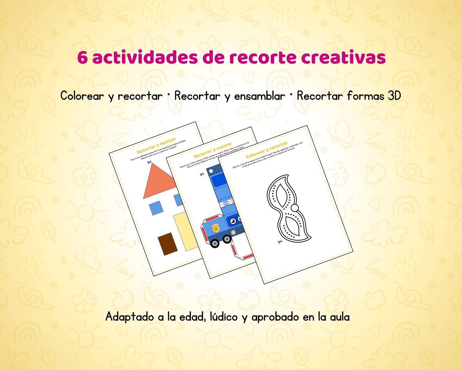 Actividades De Recorte Para Imprimir • Motricidad Fina Infantil ...