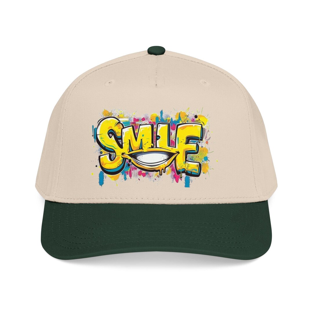 Smile Graffiti Baseball Cap Colorful Street Art Hat - Etsy