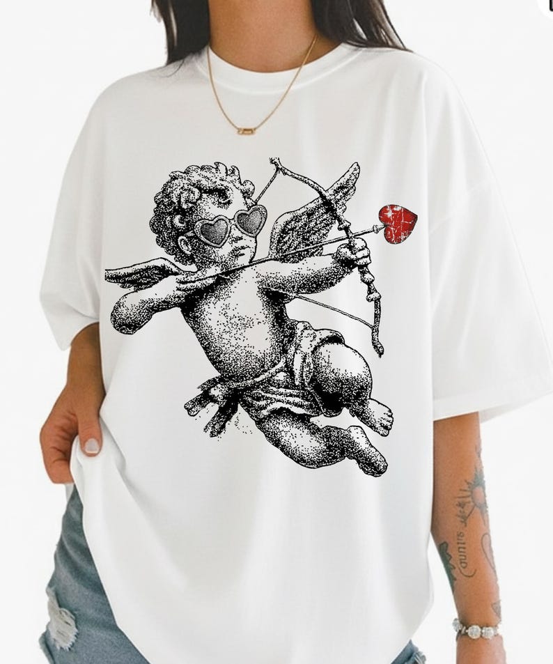 Halftone Cupid PNG, Pixel Art Cupid, Print Screen Cupid Png, Trendy ...