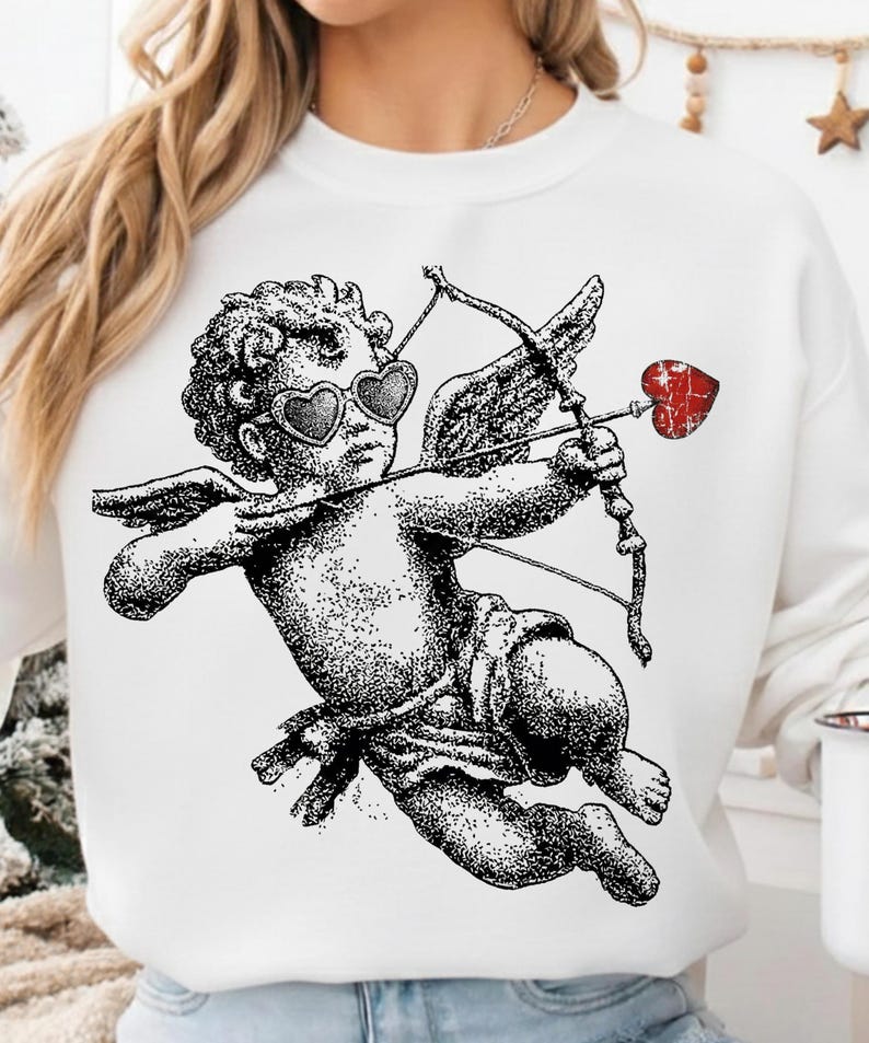 Halftone Cupid PNG, Pixel Art Cupid, Print Screen Cupid Png, Trendy ...