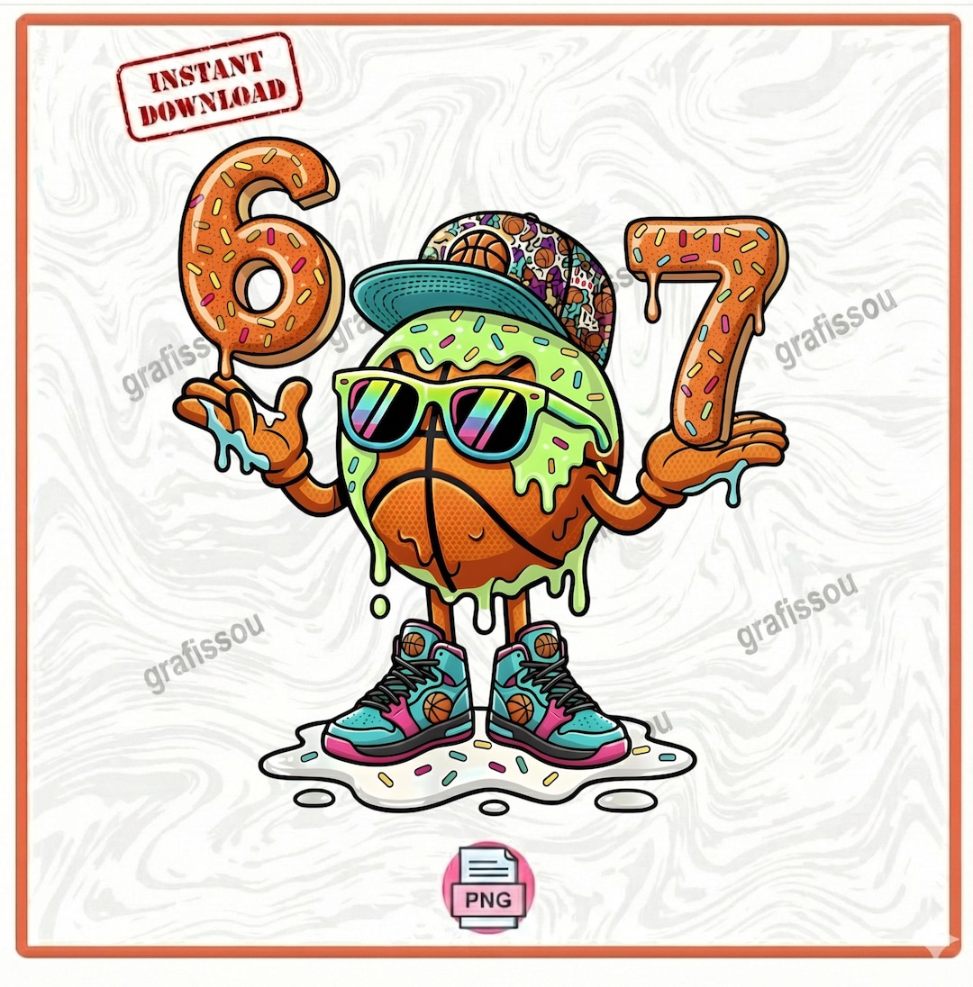 Basketball Donut 67 PNG, Funny Drip Sports Design (digital Download) - Etsy