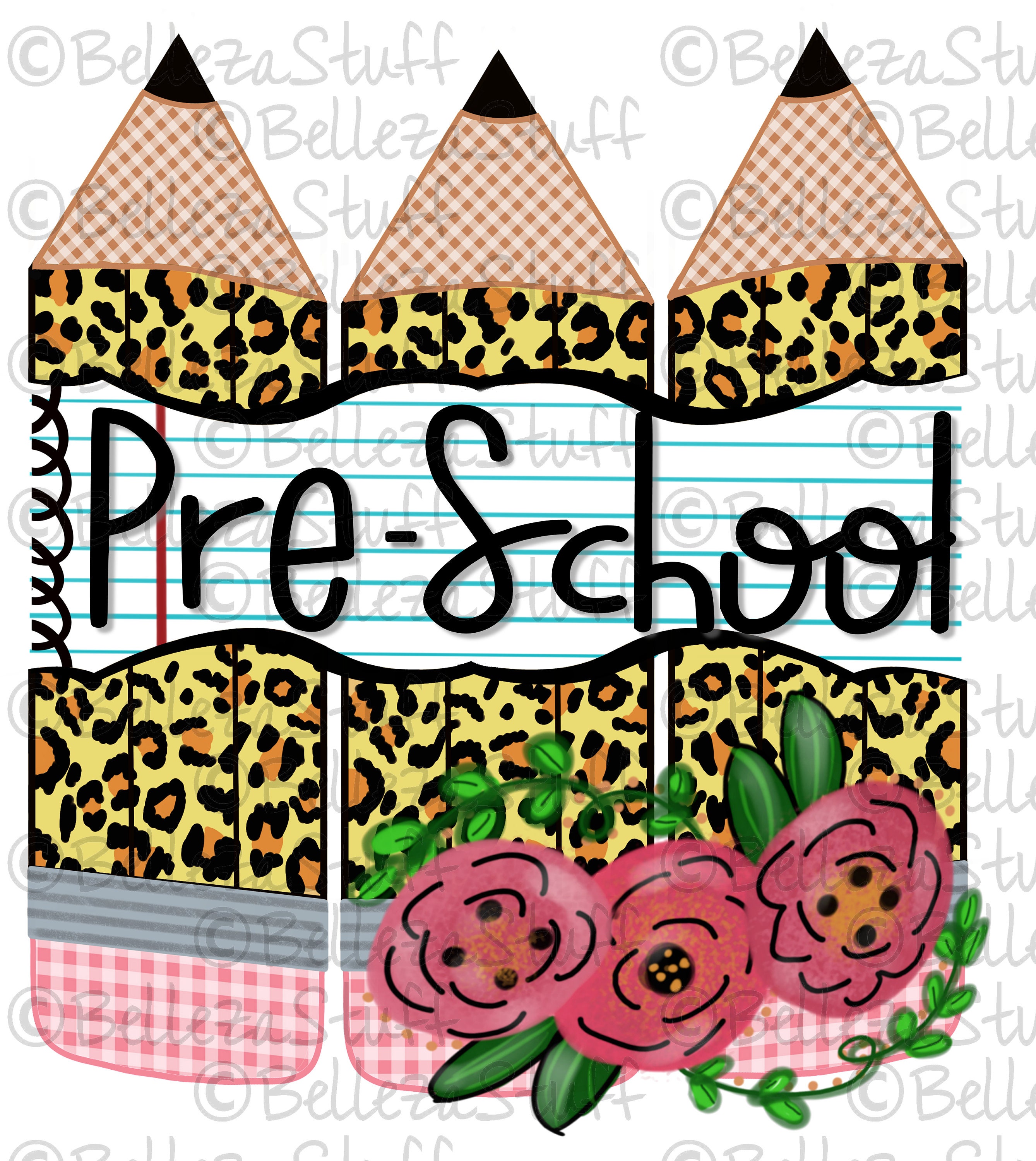 Leopard Pencil Bundle Preschool Pre-k 6th Grade Included - Etsy