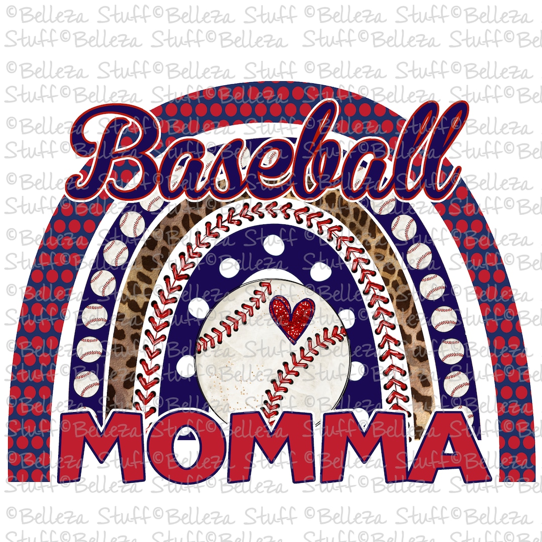 Baseball Momma - Rainbow - PNG File, Sublimation Design for Digital ...
