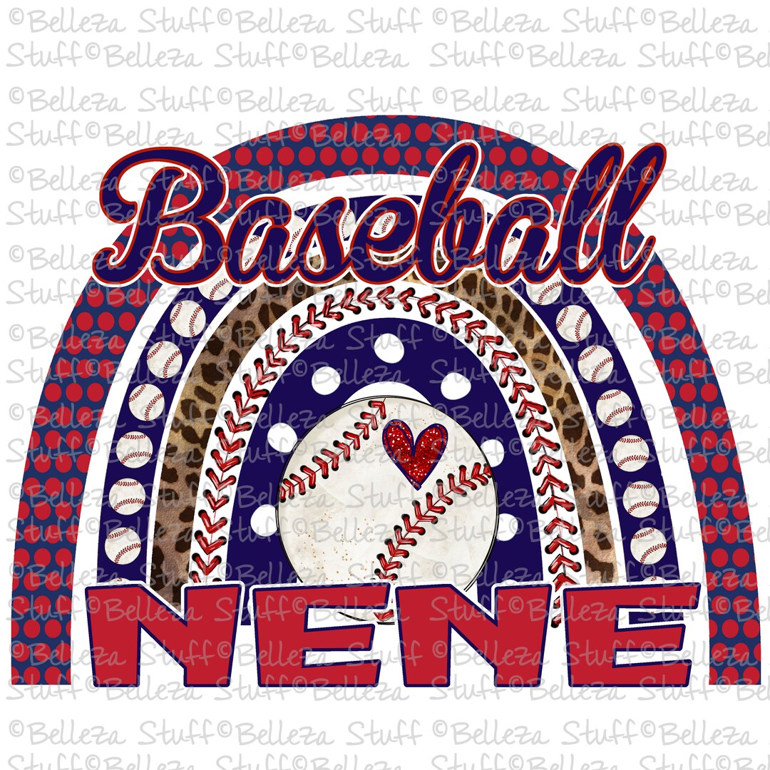 Baseball Nene Rainbow PNG File, Sublimation Design for Digital Download ...