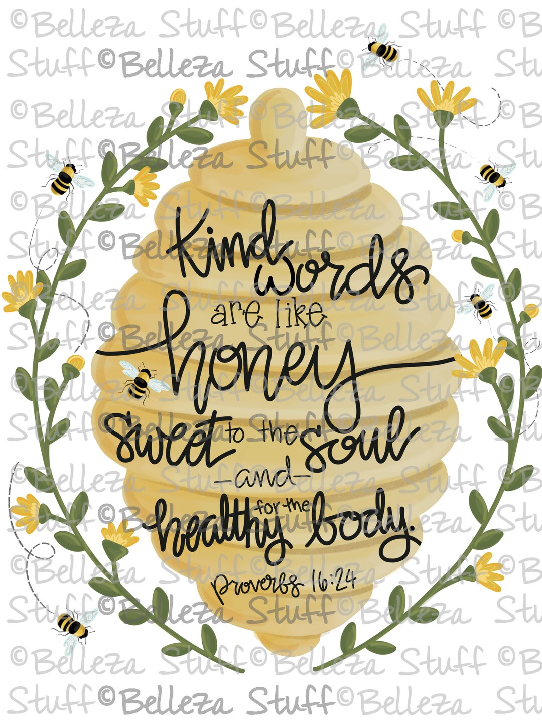 READY to PRESS - Sublimation Transfer - Kind Words Are Like Honey ...