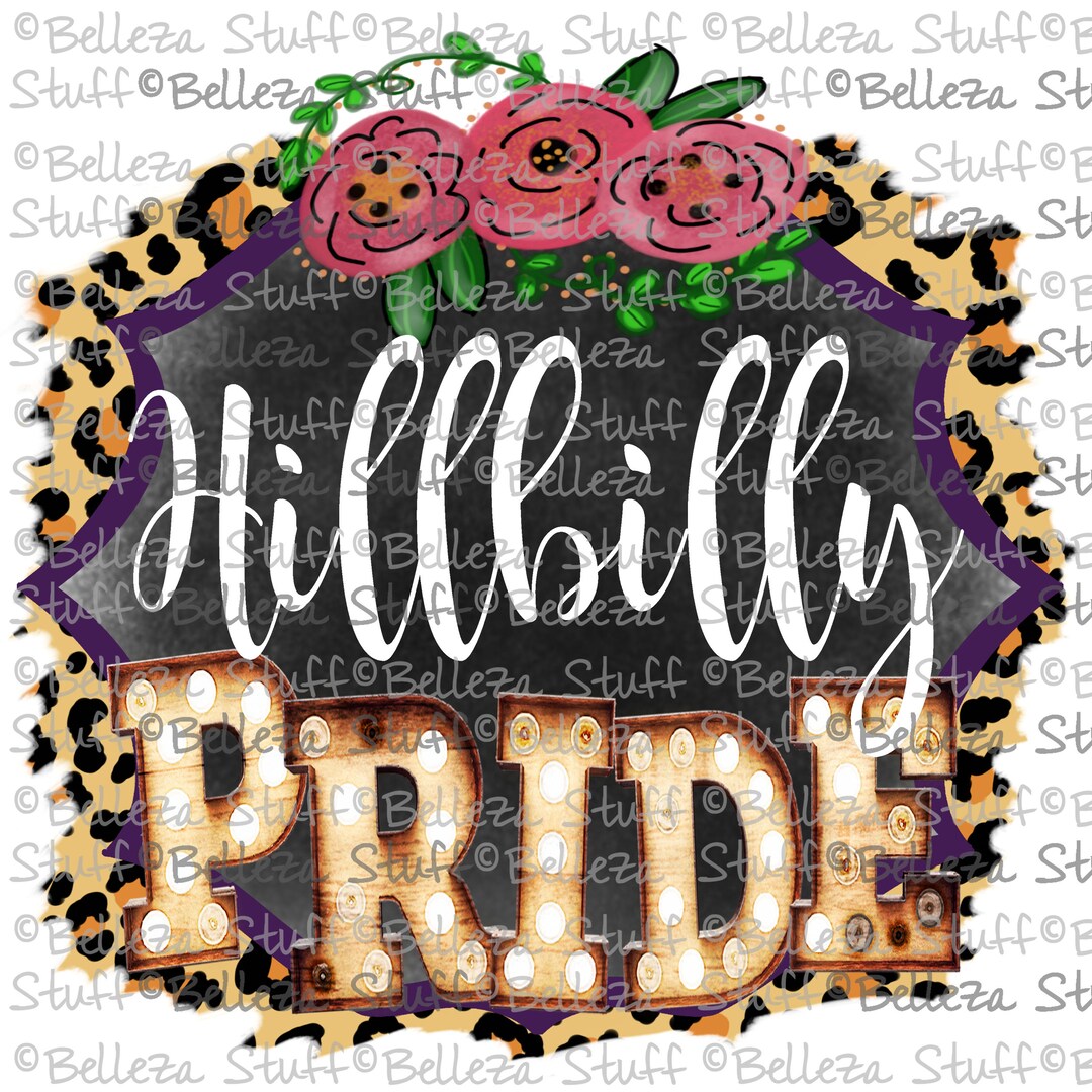 Hillbilly Pride - Purple - PNG File, Sublimation Design for Digital ...