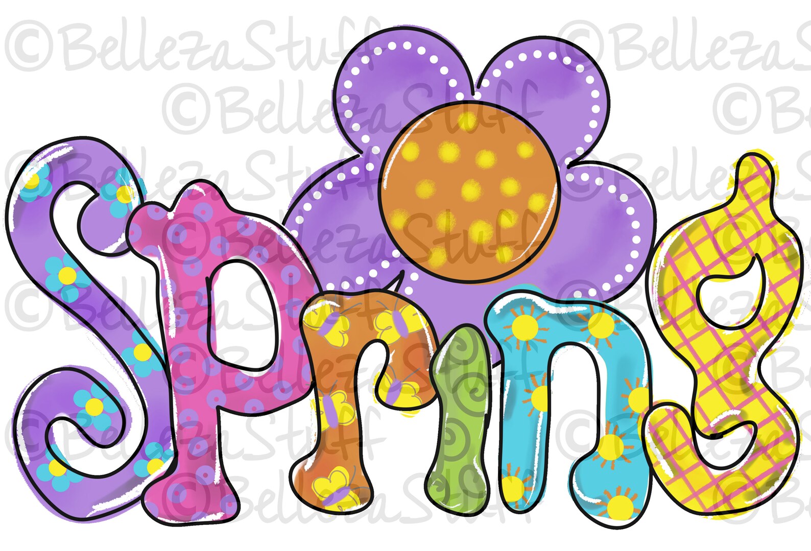 Super Cute Spring PNG File Sublimation Design for Digital | Etsy