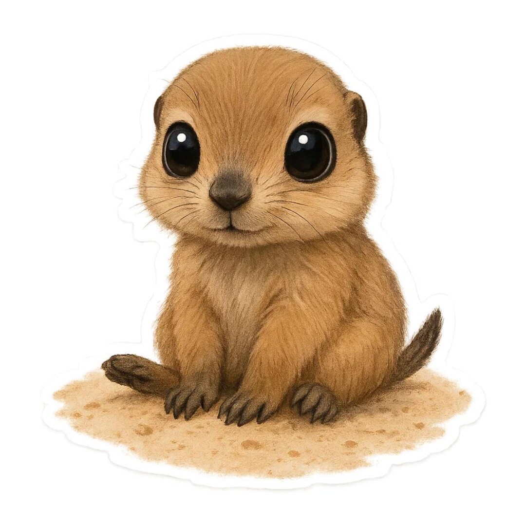 5x Prairie Dog Stickers, Cute Wildlife Stickers, Sweet Prairie Animals ...