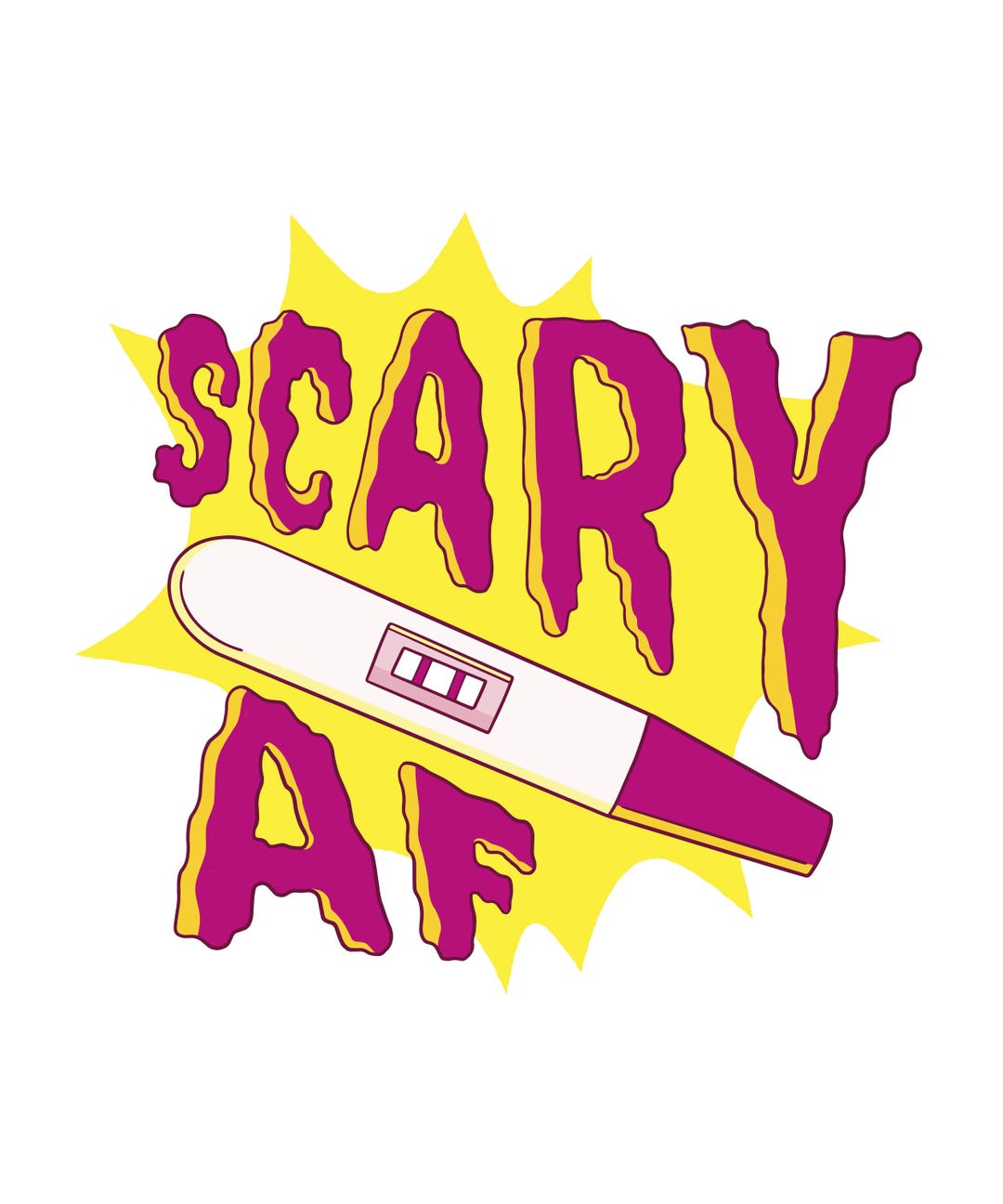 9x Scary Pregnancy Test Sticker Set, 9 Pieces, Creepy Pregnancy Test ...